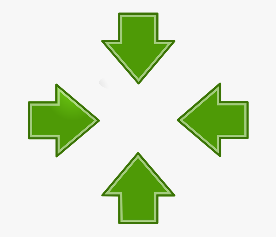 Green Arrow Outwards Svg Clip Arts - Arrows Pointing Inward Transparent ...