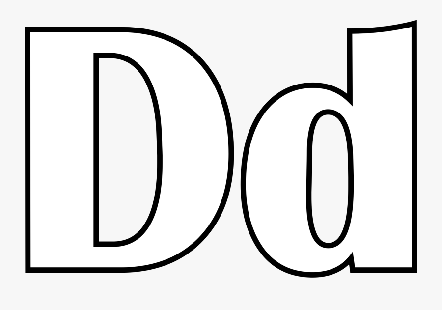 The Letter D Coloring Pages - Upper And Lower Case D , Free Transparent ...