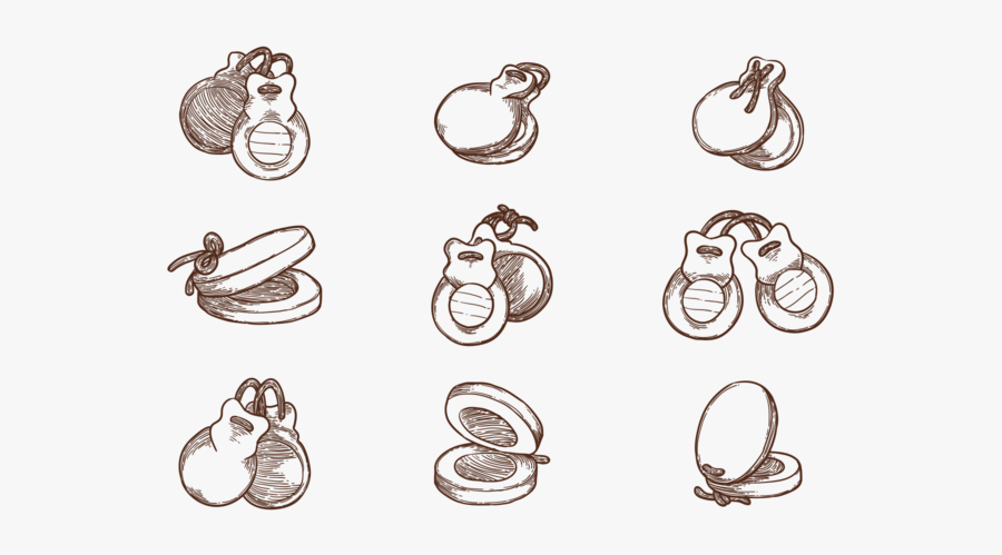 Hand Drawn Castanets - Castanets Draw , Free Transparent Clipart ...