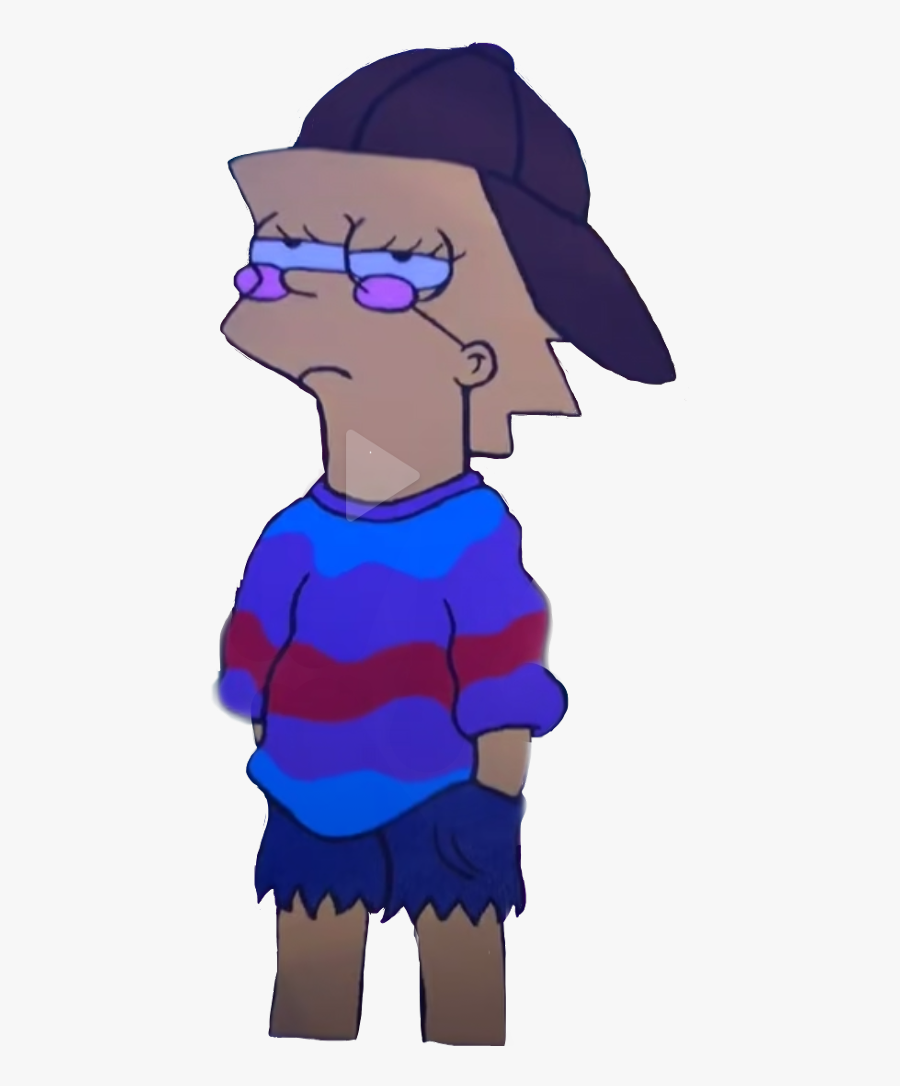 Not Simpsons Tumblr Asthetic Hippie Freetoedit - Cartoon , Free ...