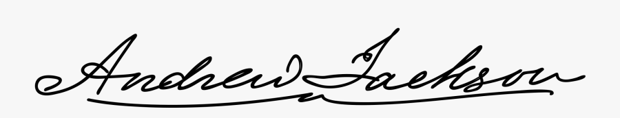 President Andrew Jackson Signature , Free Transparent Clipart - ClipartKey