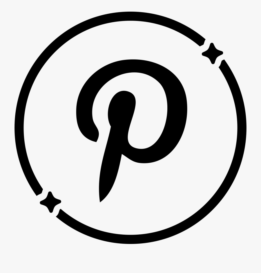 Black Transparent Pinterest Logo , Free Transparent Clipart - ClipartKey