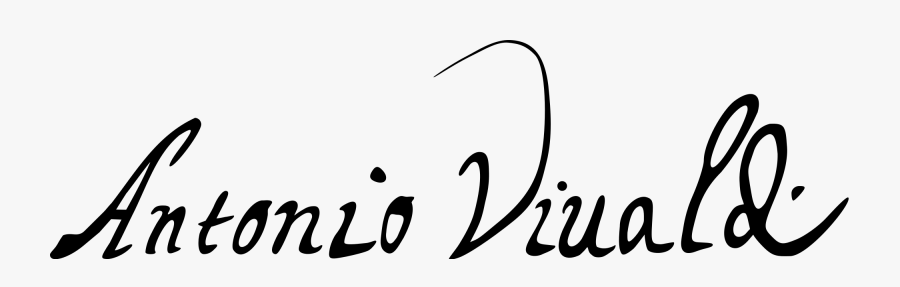 2000px Antonio Vivaldi Signature Svg - Antonio Vivaldi Signature , Free ...