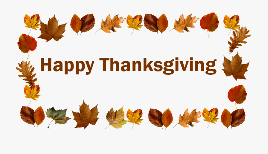 Happy Thanksgiving Greeting With Leaves - Autumn , Free Transparent ...
