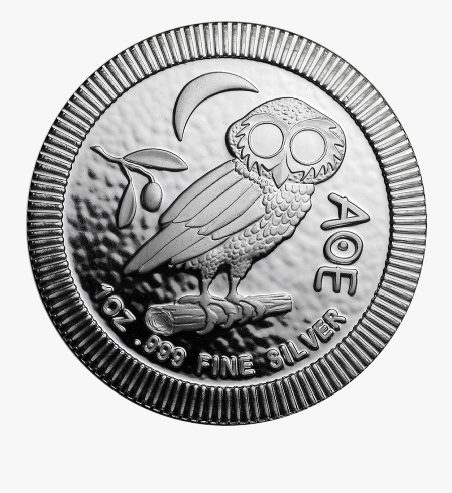 2018 1 Oz Silver Athena Owl Coin , Free Transparent Clipart - ClipartKey