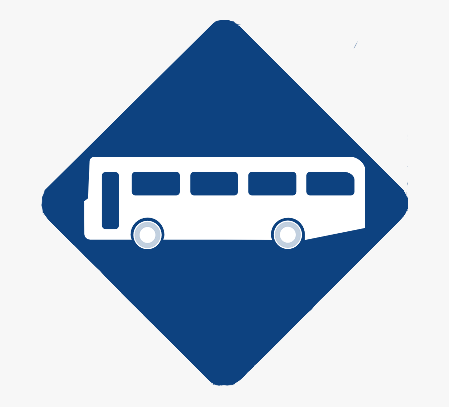 Blue Sign Bus Lane , Free Transparent Clipart - ClipartKey