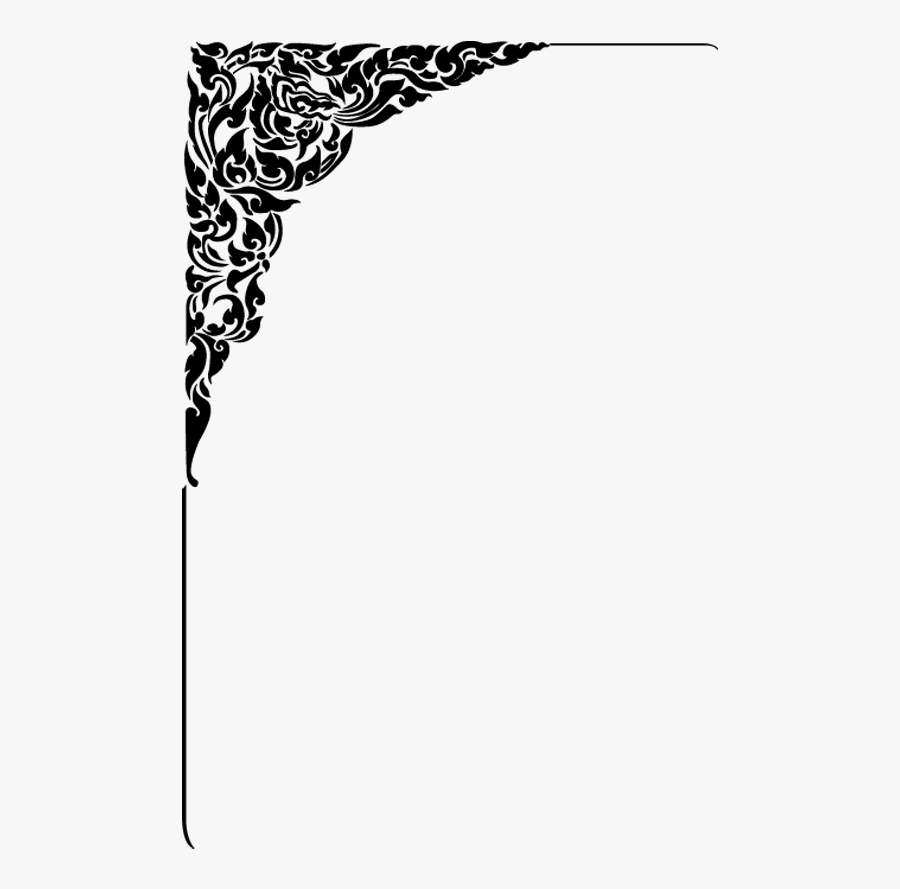 Scroll Corner Clip Art - ស៊ុម Png , Free Transparent Clipart - ClipartKey