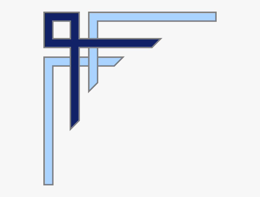 Blue Corner Border Clipart , Free Transparent Clipart - ClipartKey