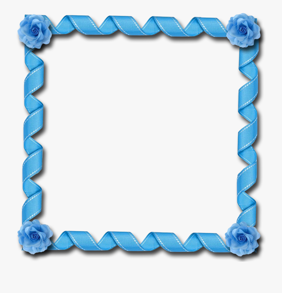 Picture Frame Ribbon - Blue And Black Frame , Free Transparent Clipart ...