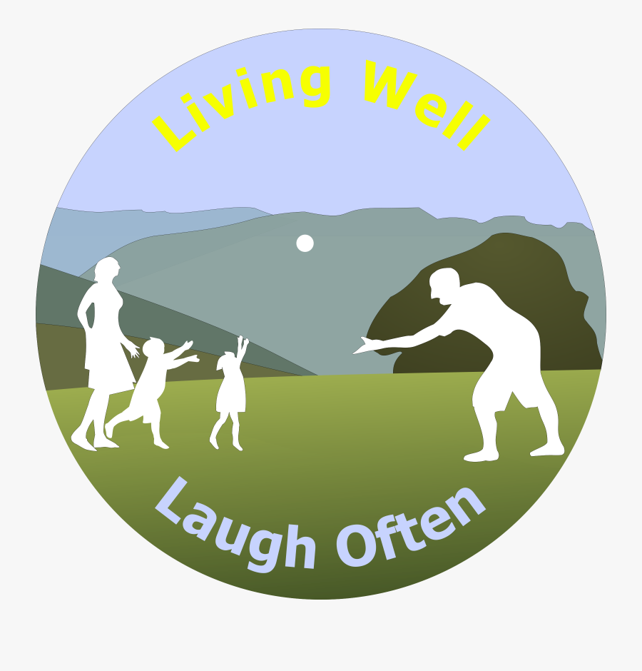 Living Well Laugh Often Logo 3 Clip Arts - Illustration , Free ...