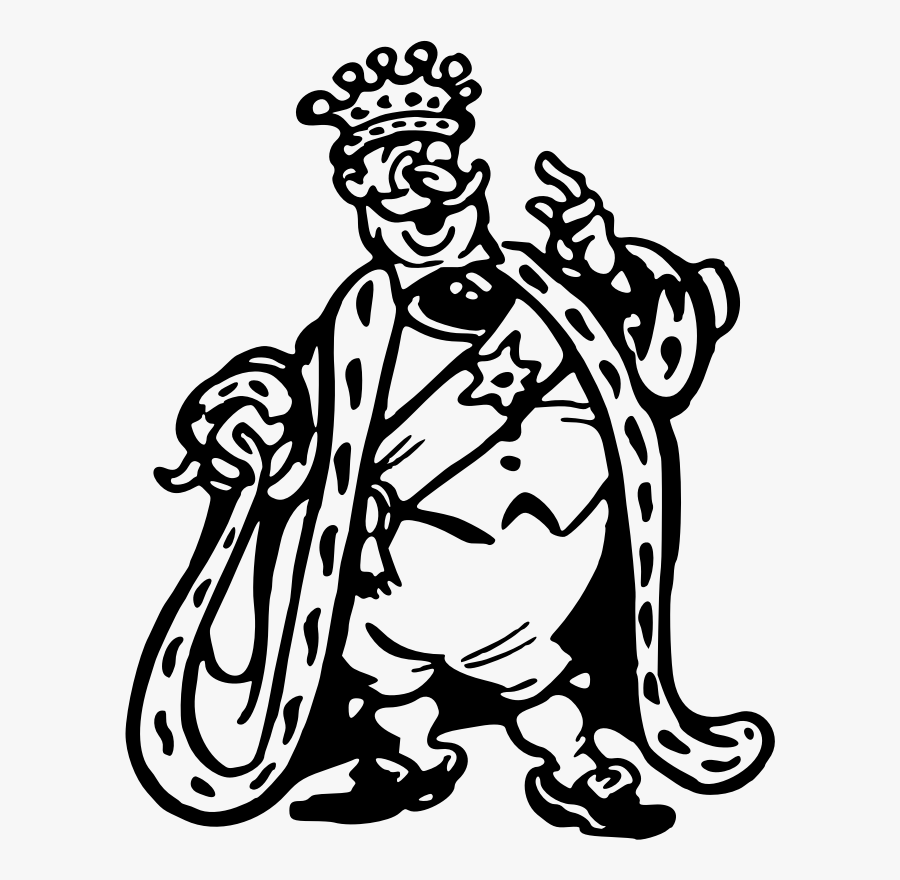 Line Art,line,art - King Black And White Png Cartoon , Free Transparent ...