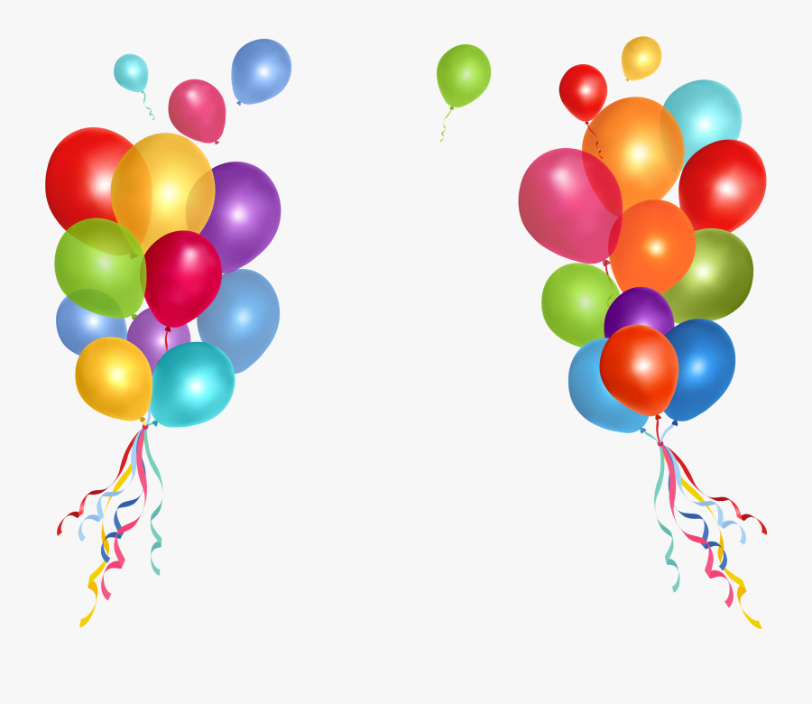 Clip Art Balloons Banner Free - Birthday Balloon Clipart Png , Free ...