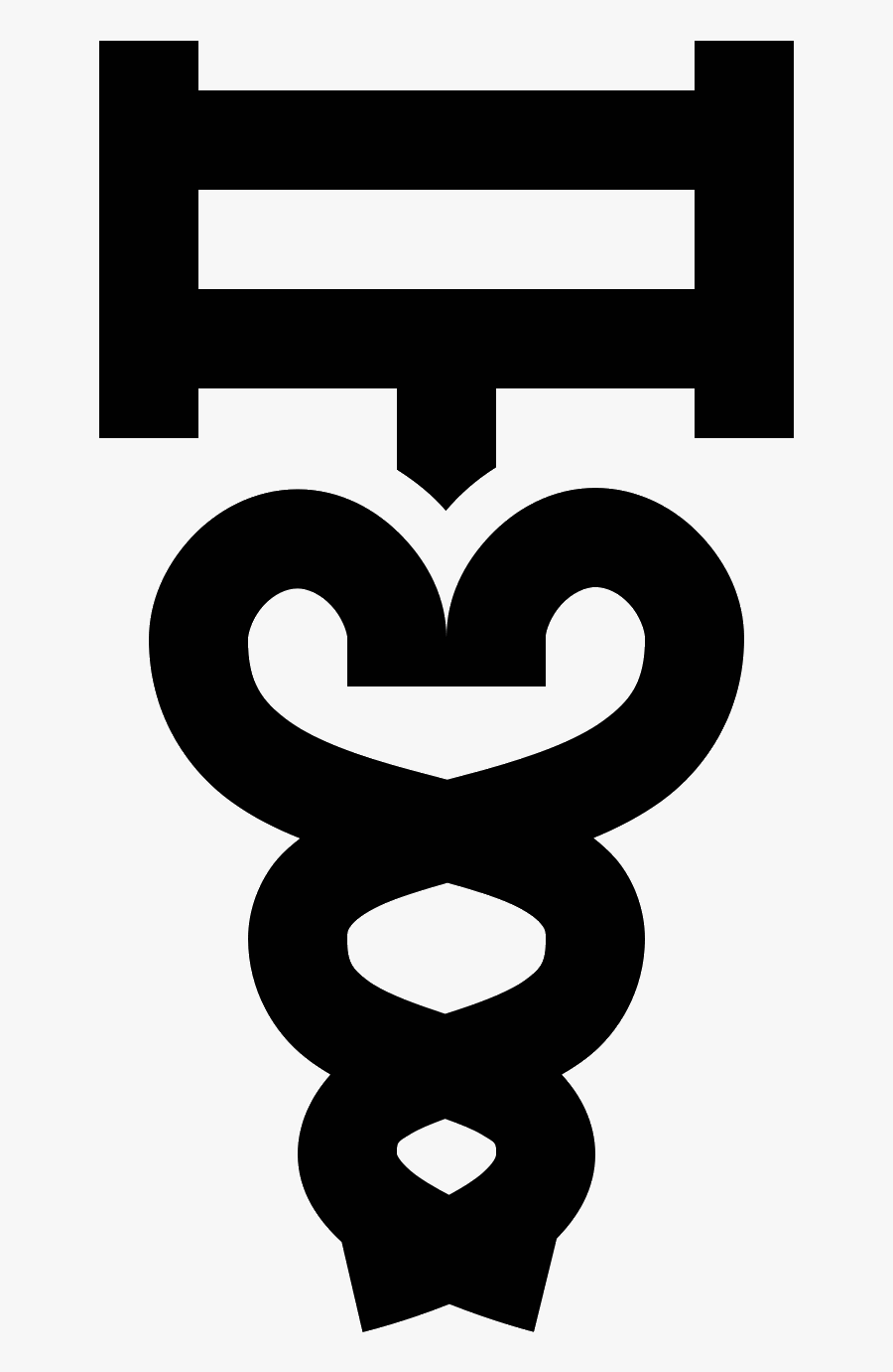 Caduceus Medical Icon - Stencil , Free Transparent Clipart - ClipartKey