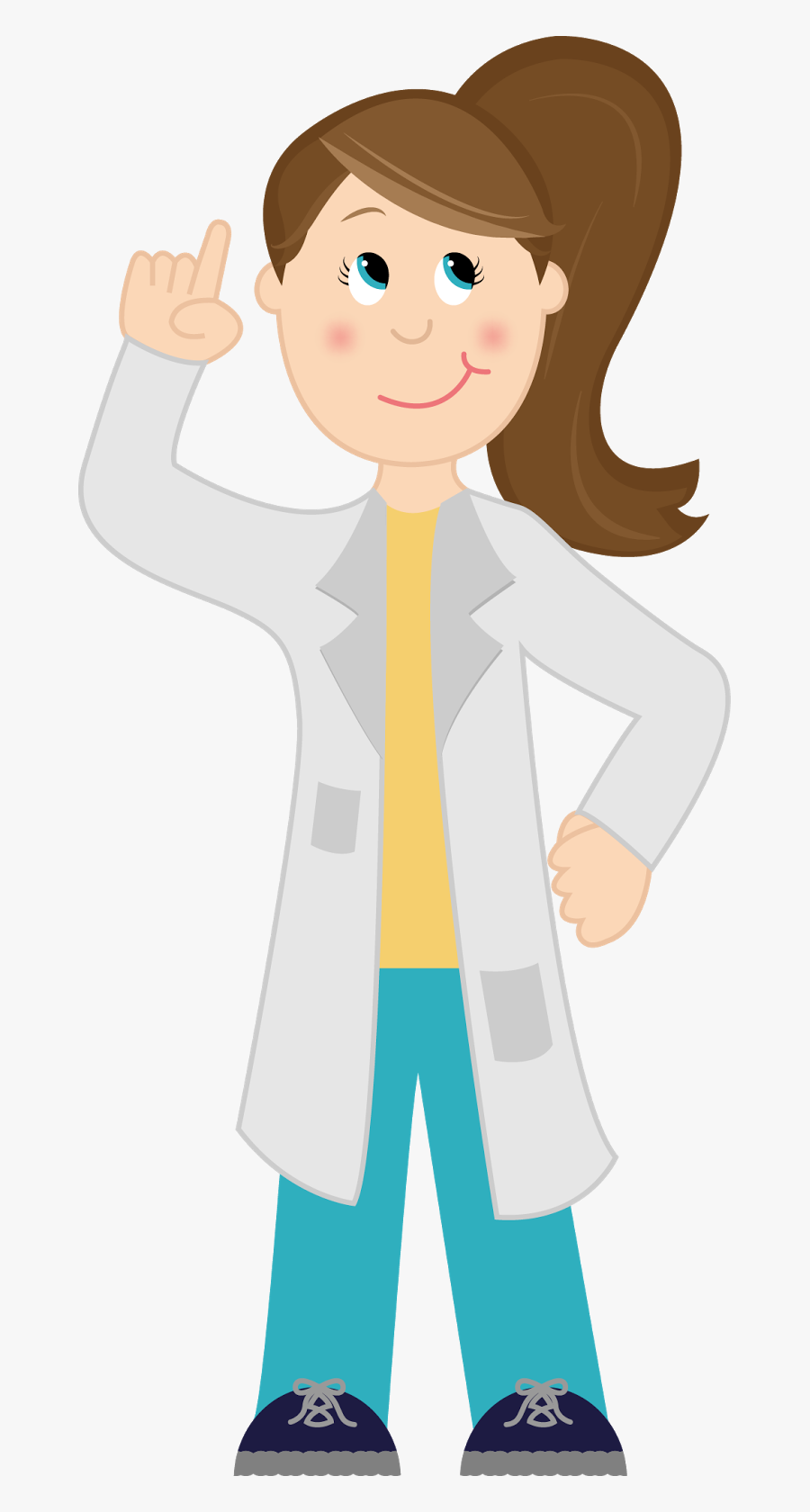 Cartoon Girl Inventor , Free Transparent Clipart - ClipartKey