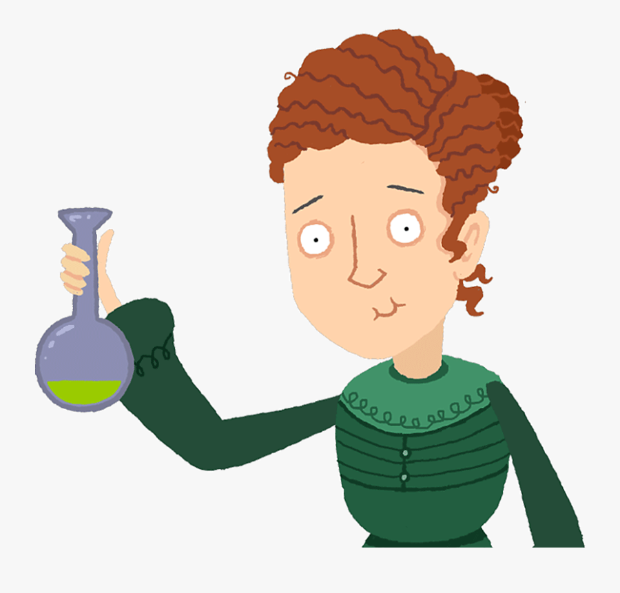 Marie Curie Holding A Test Tube - Marie Curie Clip Art , Free ...