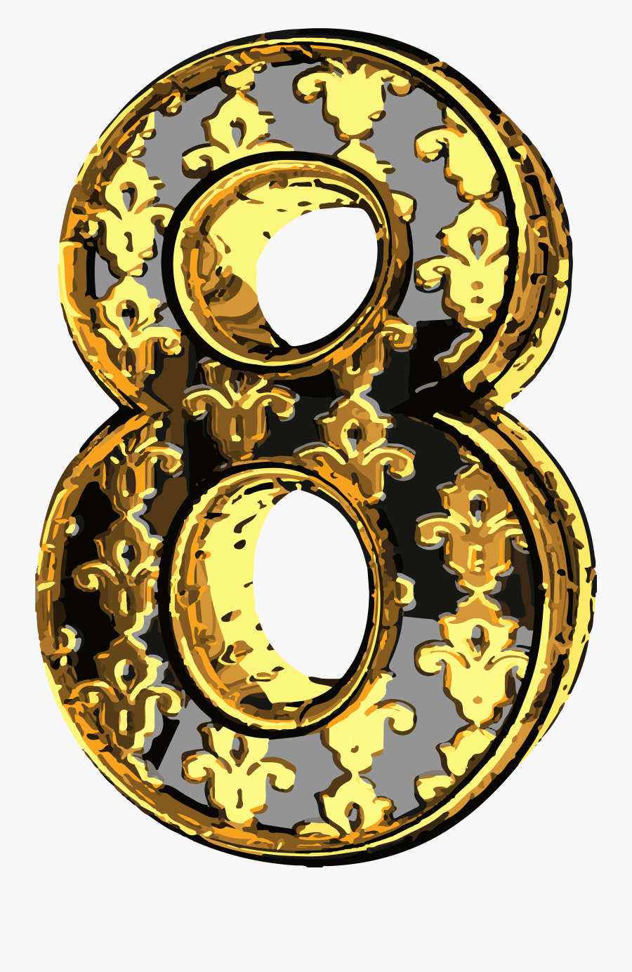 Transparent Eight Clipart - Names Of Doors Of Paradise , Free ...