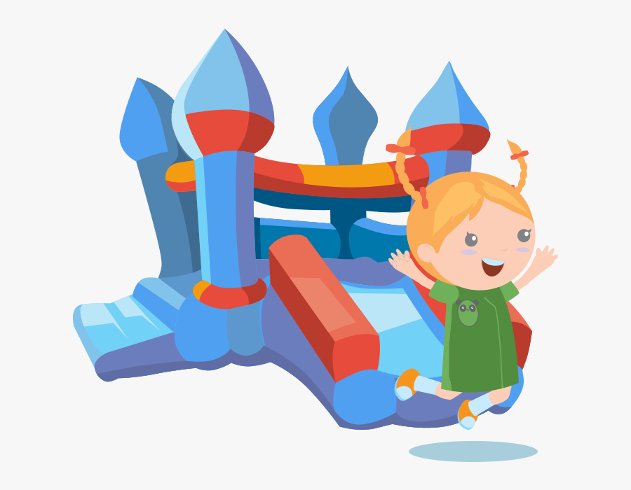 Jumpingcastle - Bouncy Castle Vector , Free Transparent Clipart ...