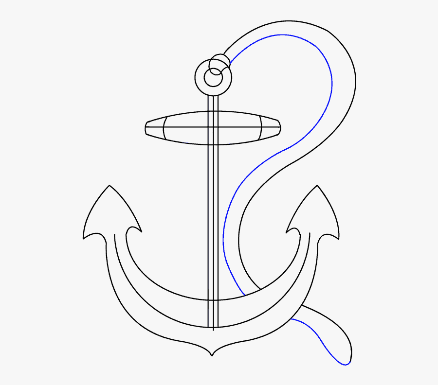 How To Draw Anchor - Line Art , Free Transparent Clipart - ClipartKey