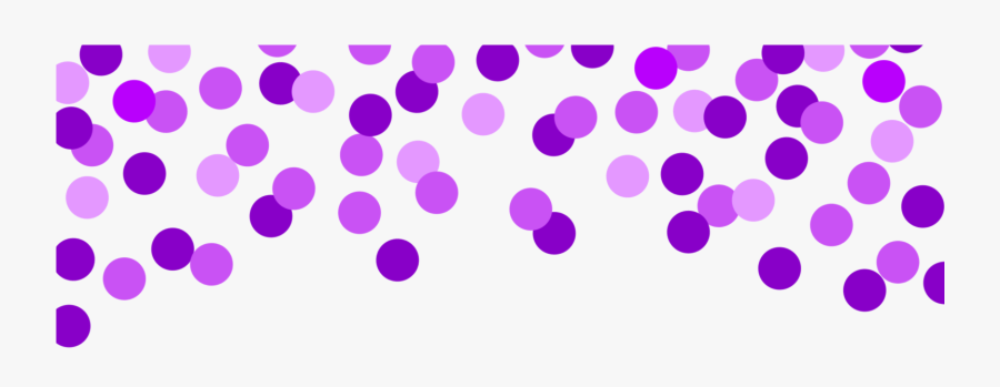 Confetti Clipart Header - Transparent Background Purple Confetti Png ...