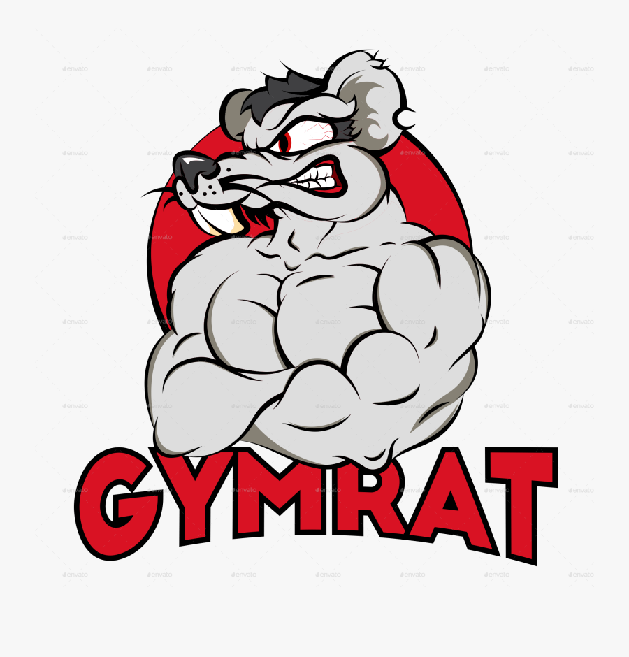 Rat Clipart Angry - Gym Rat Png Envato , Free Transparent Clipart ...