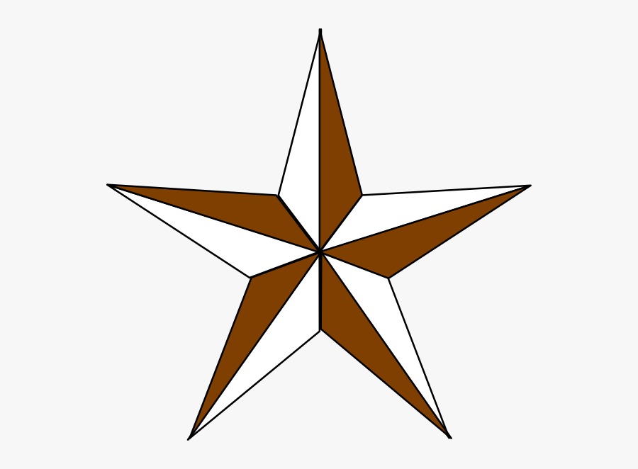 Texas Star Brown Svg Clip Arts - Star Drawing , Free Transparent ...