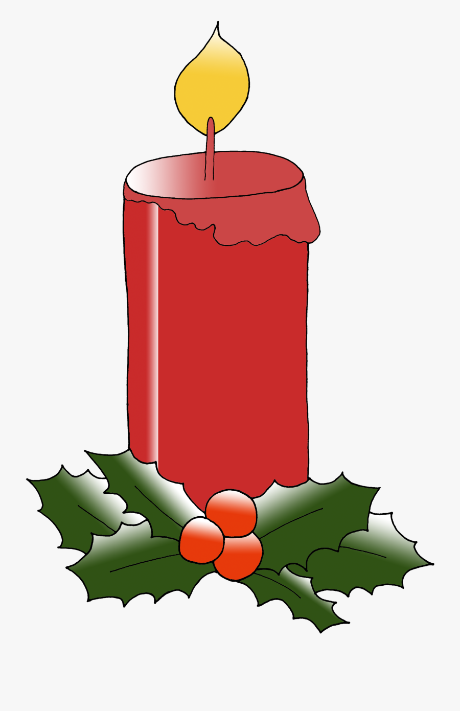 Free Christmas Candles Clipart , Transparent Cartoons - Advent Candle ...