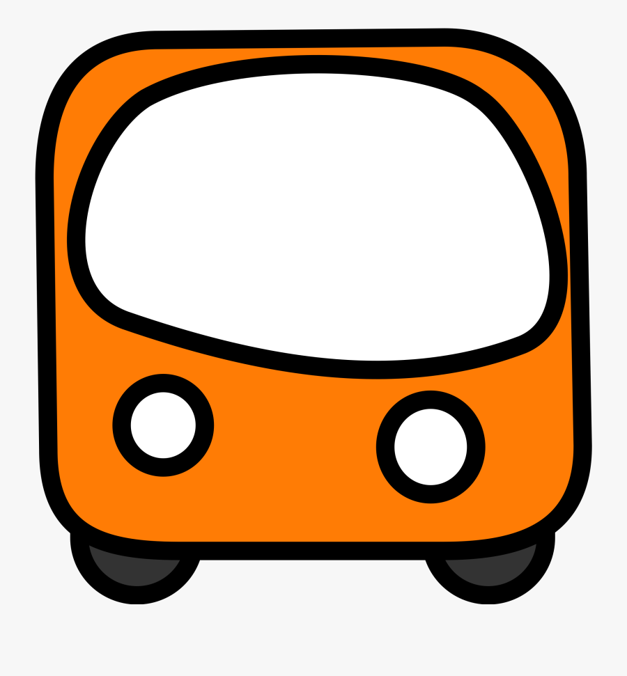 Funny Bus - Cartoon Front Of A Bus , Free Transparent Clipart - ClipartKey