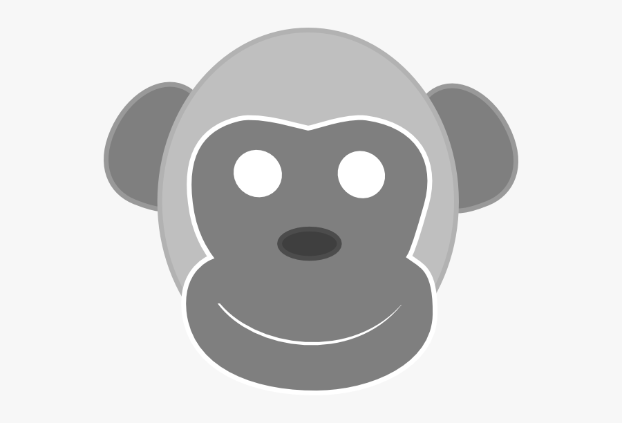 Dan Monkey Grey Svg Clip Arts - Monkey , Free Transparent Clipart ...