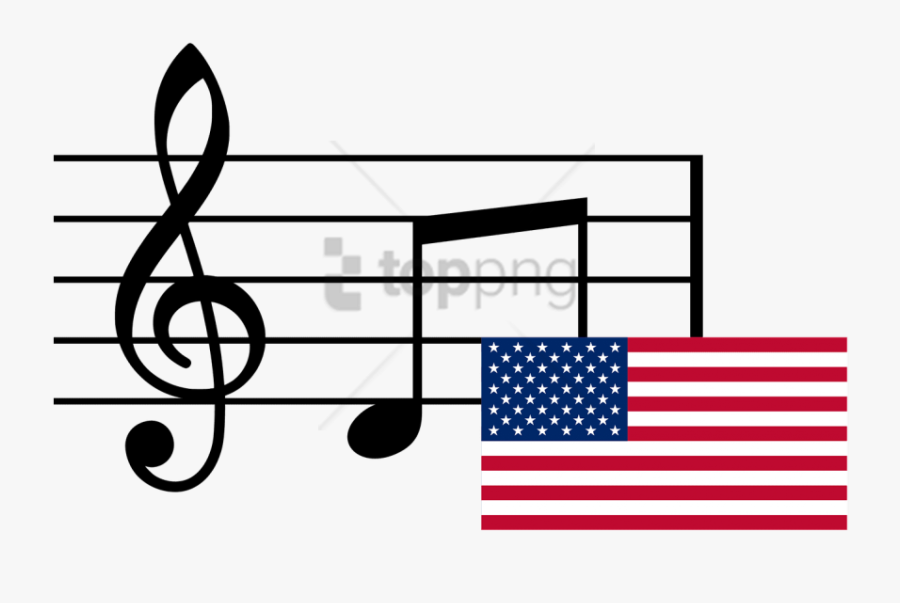 Free Png Musical Notes And Flag Usa Png Image With - Musical Notes ...