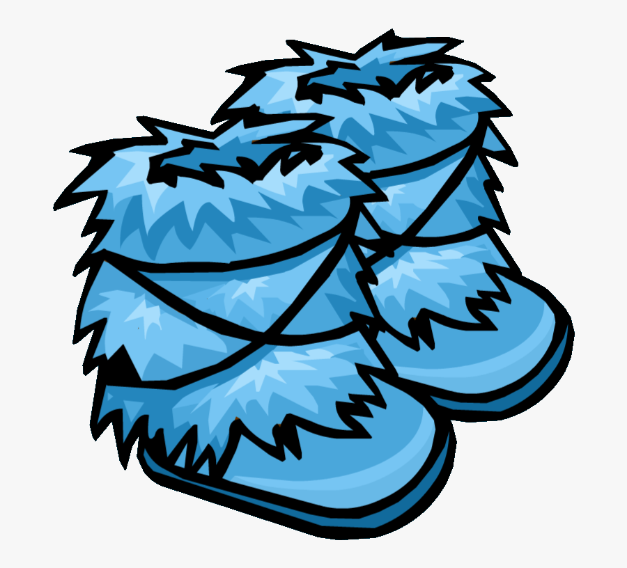 Blue Fuzzy Boots - Club Penguin Fuzzy Boots , Free Transparent Clipart ...