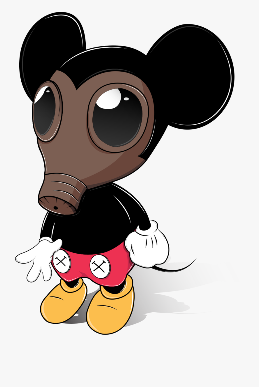 Biohazard Cartoon Clipart , Png Download - Cartoon Character With A Gas ...