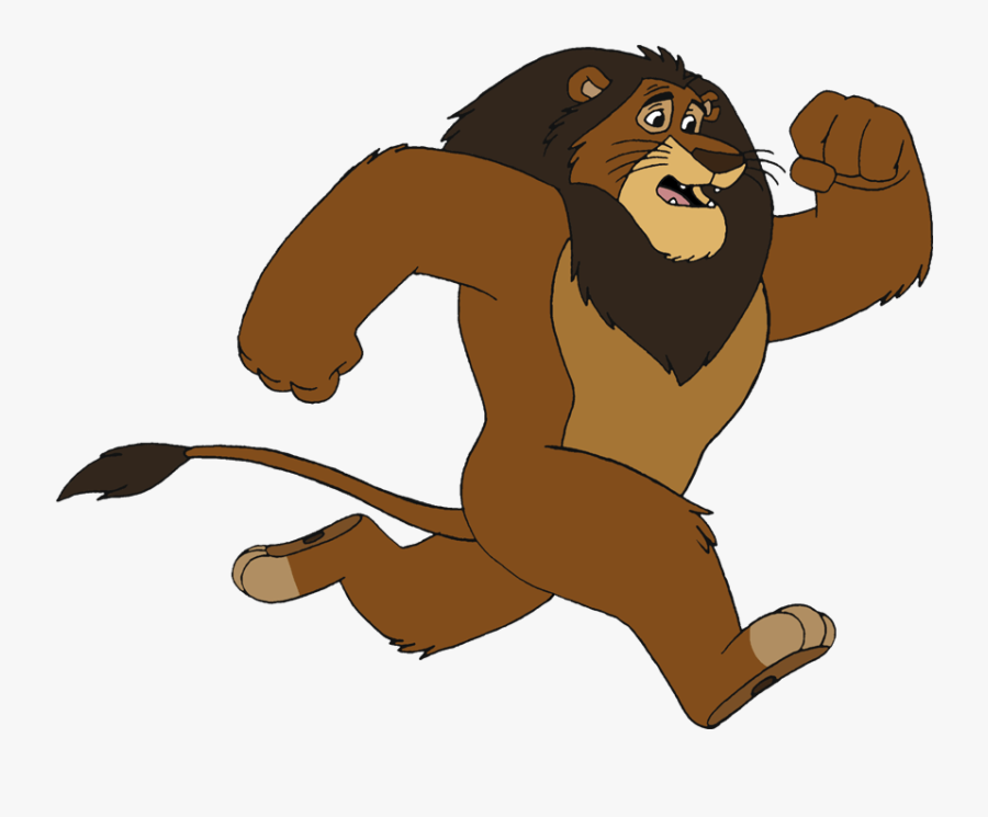 Scared Lion Clipart - Animated Lion Running Png , Free Transparent ...