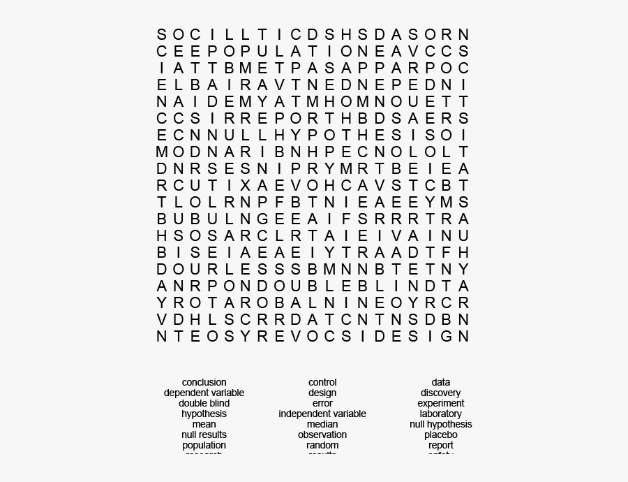 Scientific Method Word Search 5th Grade Free Transparent Clipart 