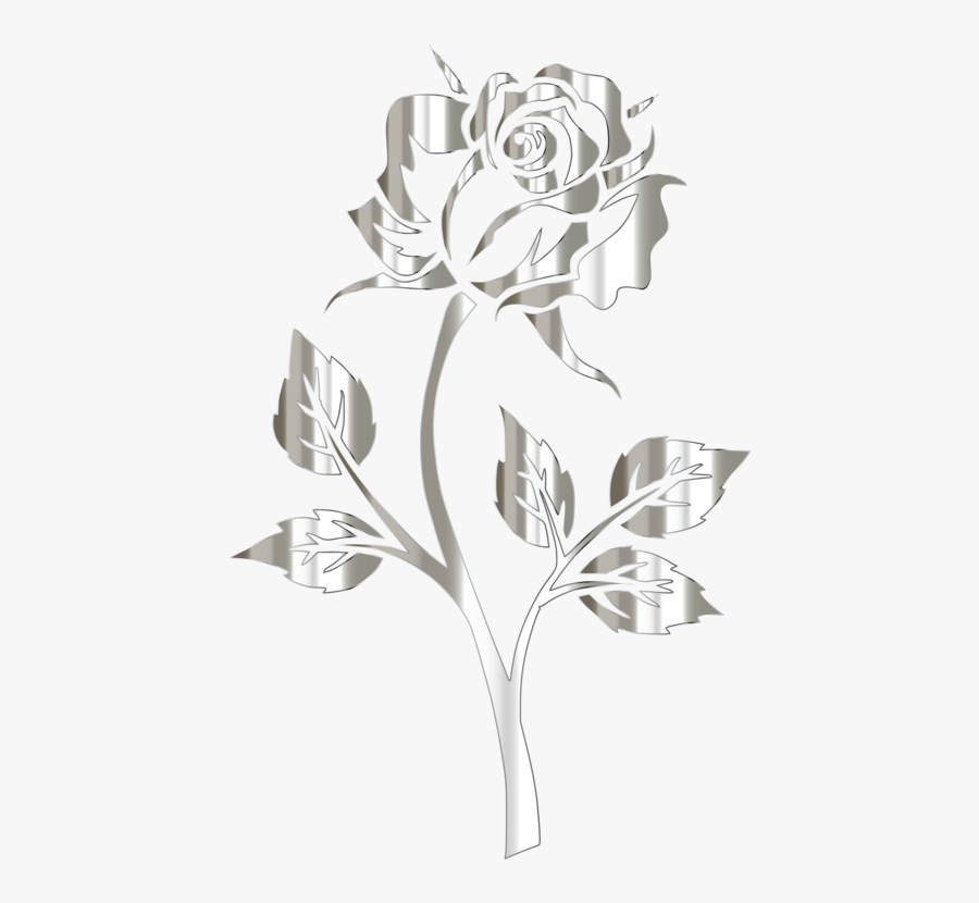 Plant,flora,rose Order - Transparent Background Transparent Silver ...