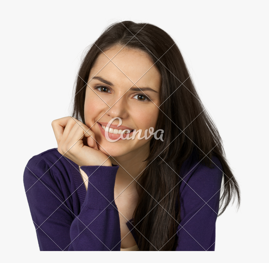 Clip Art Friendly Young Woman With - Canva , Free Transparent Clipart ...