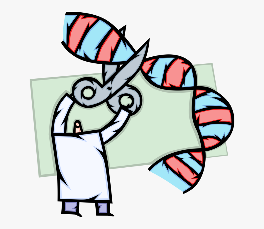 Vector Illustration Of Scientist Uses Genetic Engineering - Dna Vector ...