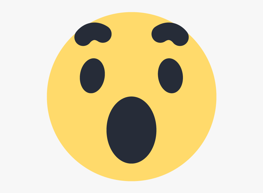 Facebook Wow Emoticon Icon - Wow Reaction Transparent Background , Free ...