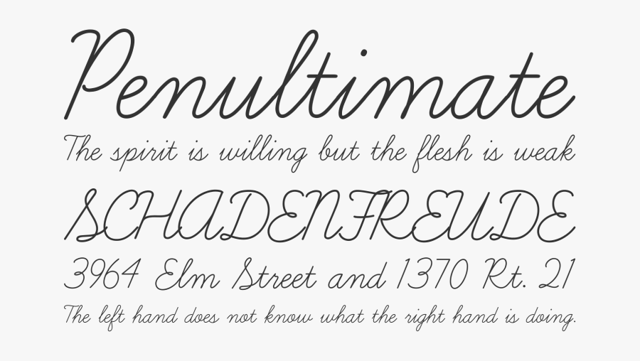 English Roundhand Font Download , Free Transparent Clipart - ClipartKey