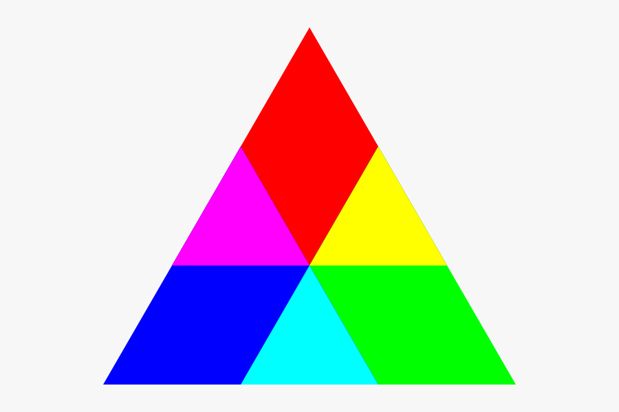 Triangle Rgb Mix Svg Clip Arts - Rainbow Triangle Clipart , Free ...