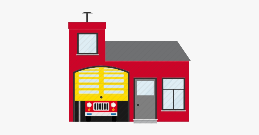 Fire Station Building Emergency Firehouse Transparent - Transparent ...