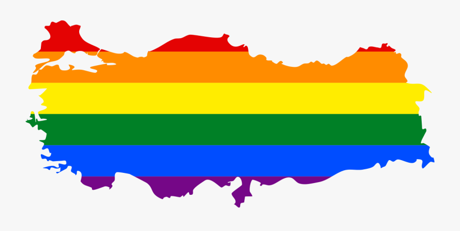 Lgbt Flag Map Of Turkey - Turkey Flag , Free Transparent Clipart ...