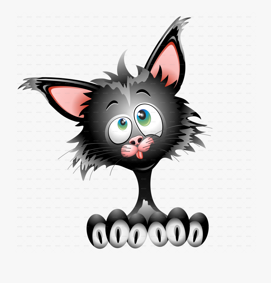 Crazy Cat Cartoon Character , Free Transparent Clipart - ClipartKey