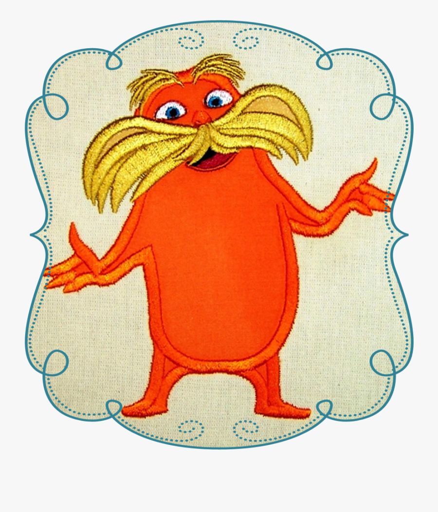Face Lorax Frames Illustrations - Lorax Applique Design , Free ...
