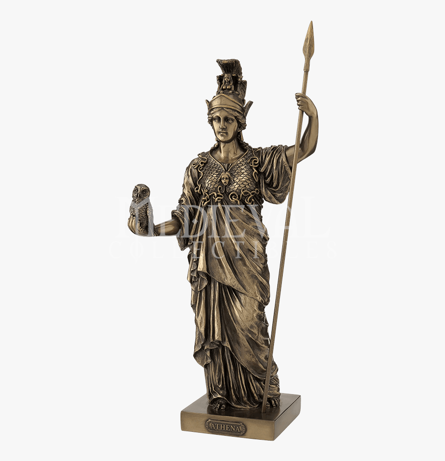 Vector Transparent Library Sculpture Drawing Athena - Bronze Sculpture ...