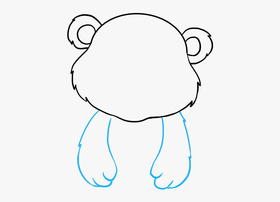 How To Draw Baby Bear - Line Art , Free Transparent Clipart - ClipartKey