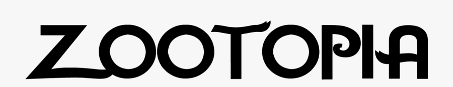 Zootopia Font Download - Zootopia Logo Black And White , Free ...