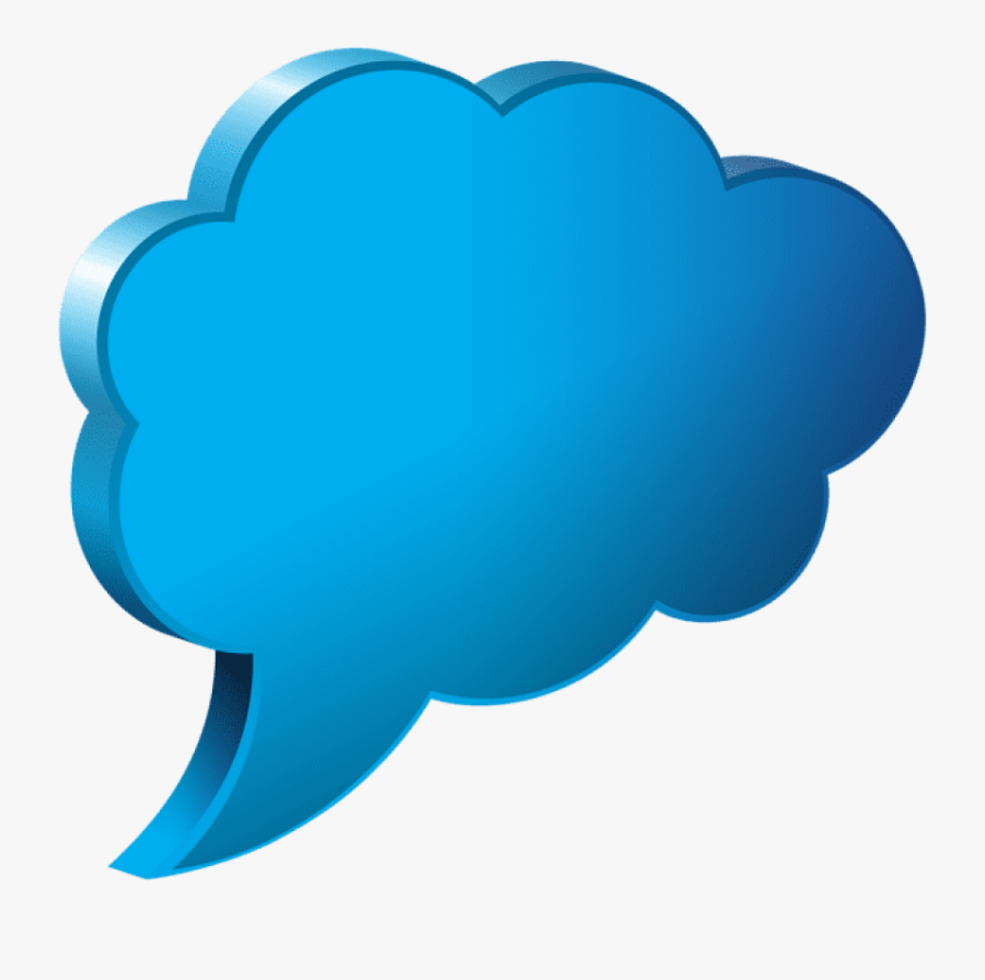 Download Speech Bubble Blue Transparent Background - Blue Transparent ...