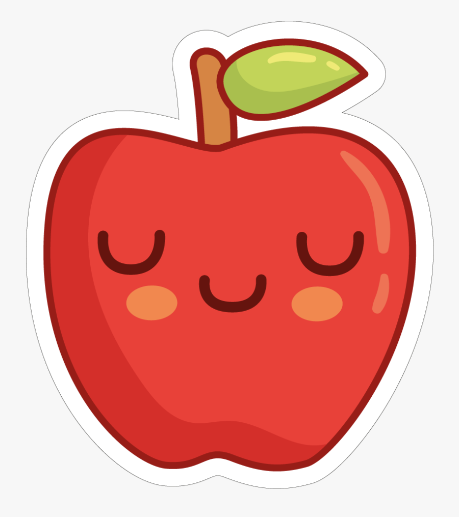 Apple Vinyl Custom Sticker At Great Prices Vinyl Cutter - Cute Apple ...