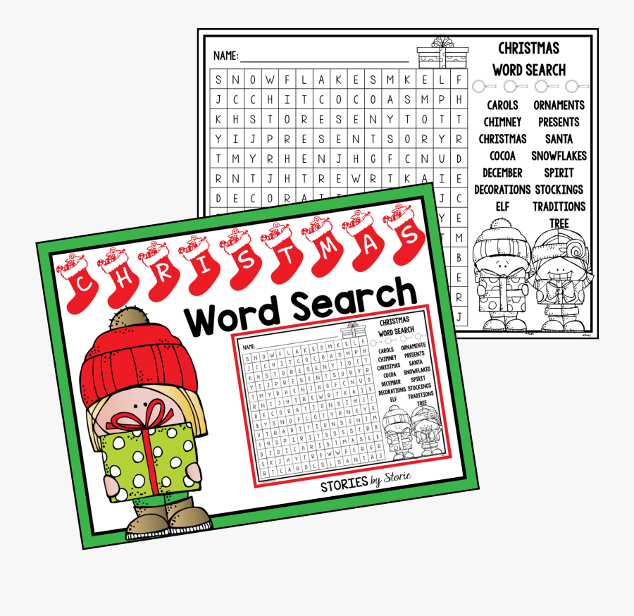 Christmas Word Search , Free Transparent Clipart - ClipartKey