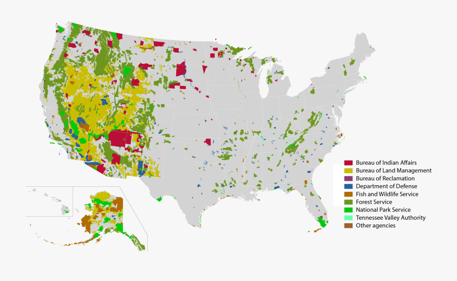Federal Land Map , Free Transparent Clipart - ClipartKey